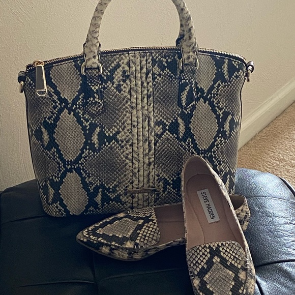Brahmin | Bags | Brahmin Black And Gray Satchel With Structured Design ...